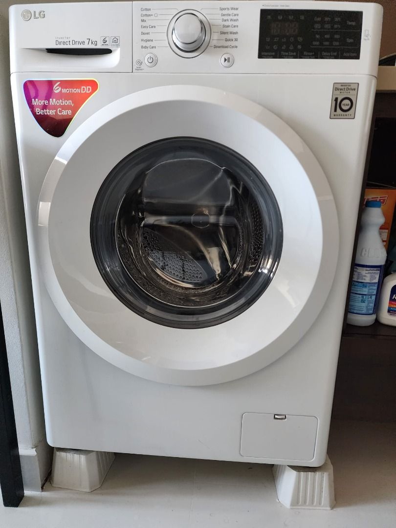 LG Washing Machine Front Load 7kg with 6 Motion Inverter Direct Drive ...