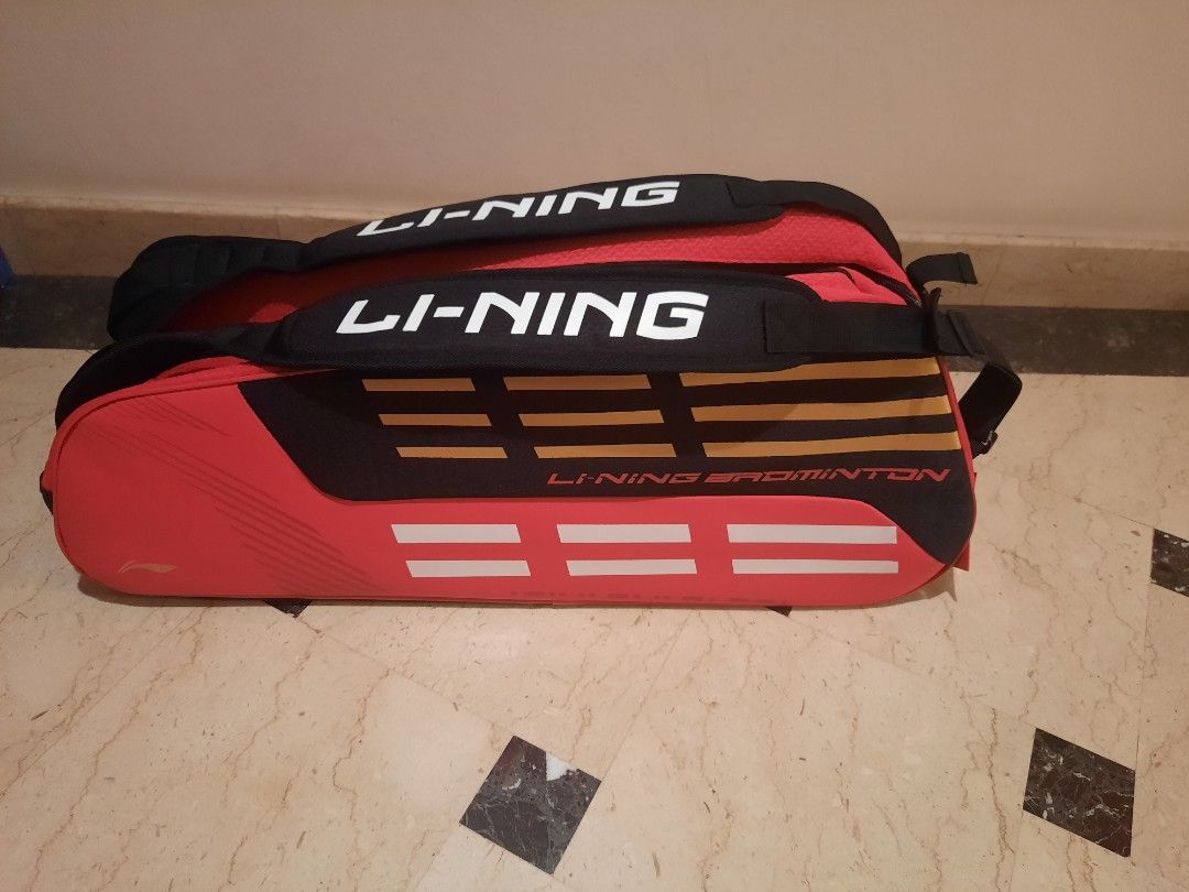 Li-ning Badminton Bag Professional Racket Bag, Sports Equipment, Sports ...