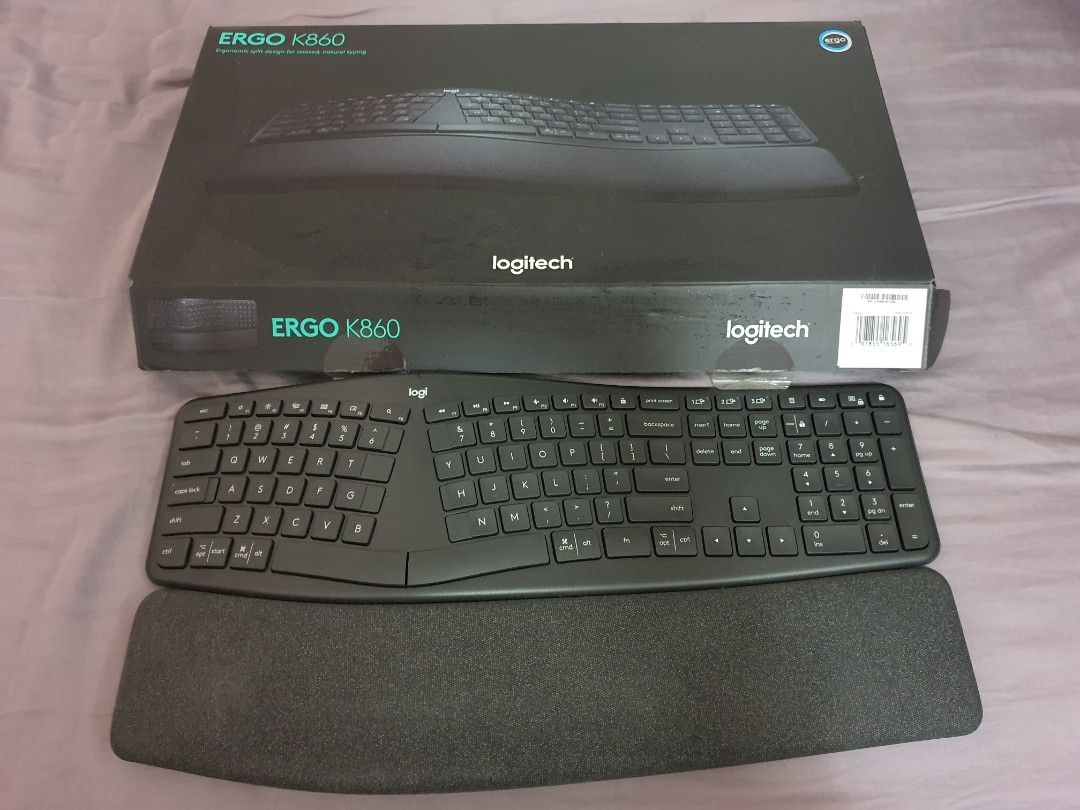 Logitech Ergo K860 Wireless Ergonomic Keyboard With Wrist Rest Computers And Tech Parts