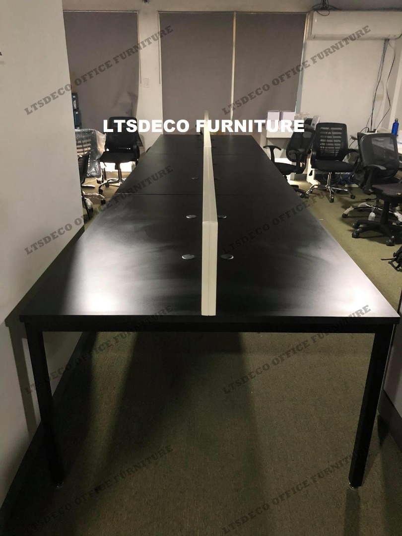 LONG OFFICE TABLE OFFICE PARTITION FURNITURE on Carousell