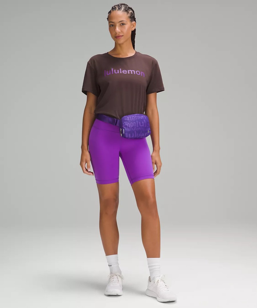 Lululemon word mark atomic purple size 1L beltbag XBODY on Carousell