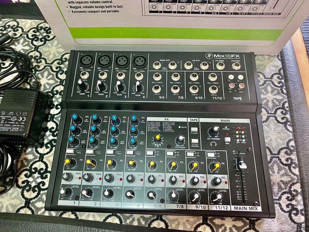 Mackie Mix12FX 12 Channel Compact Mixer with FX, Audio, Other Audio ...