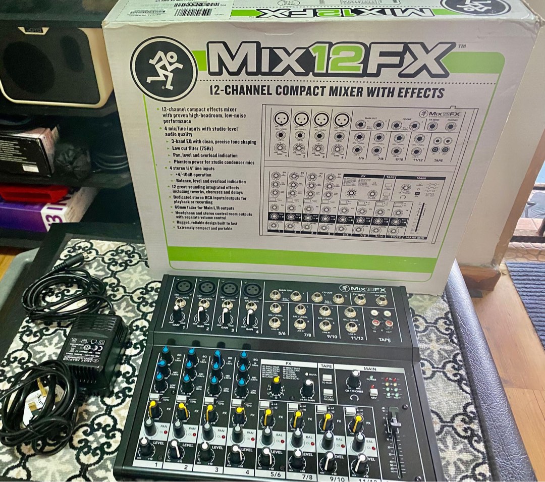 Mackie Mix12FX 12 Channel Compact Mixer with FX, Audio, Other Audio ...