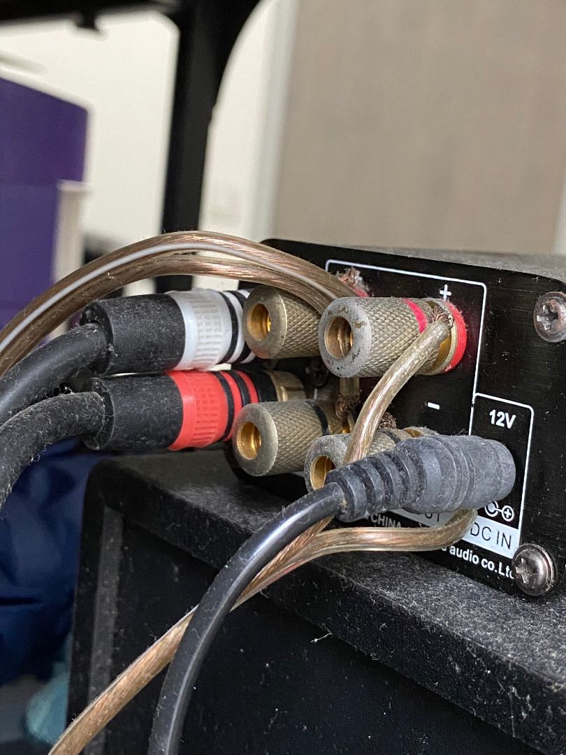 Pair of Micca MB42 passive bookshelf speakers + Muse M50 amplifier ...