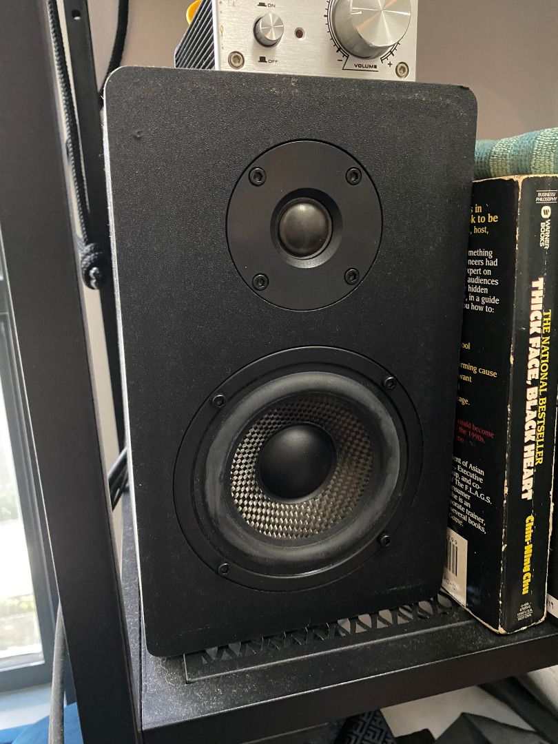 Pair of Micca MB42 passive bookshelf speakers + Muse M50 amplifier ...