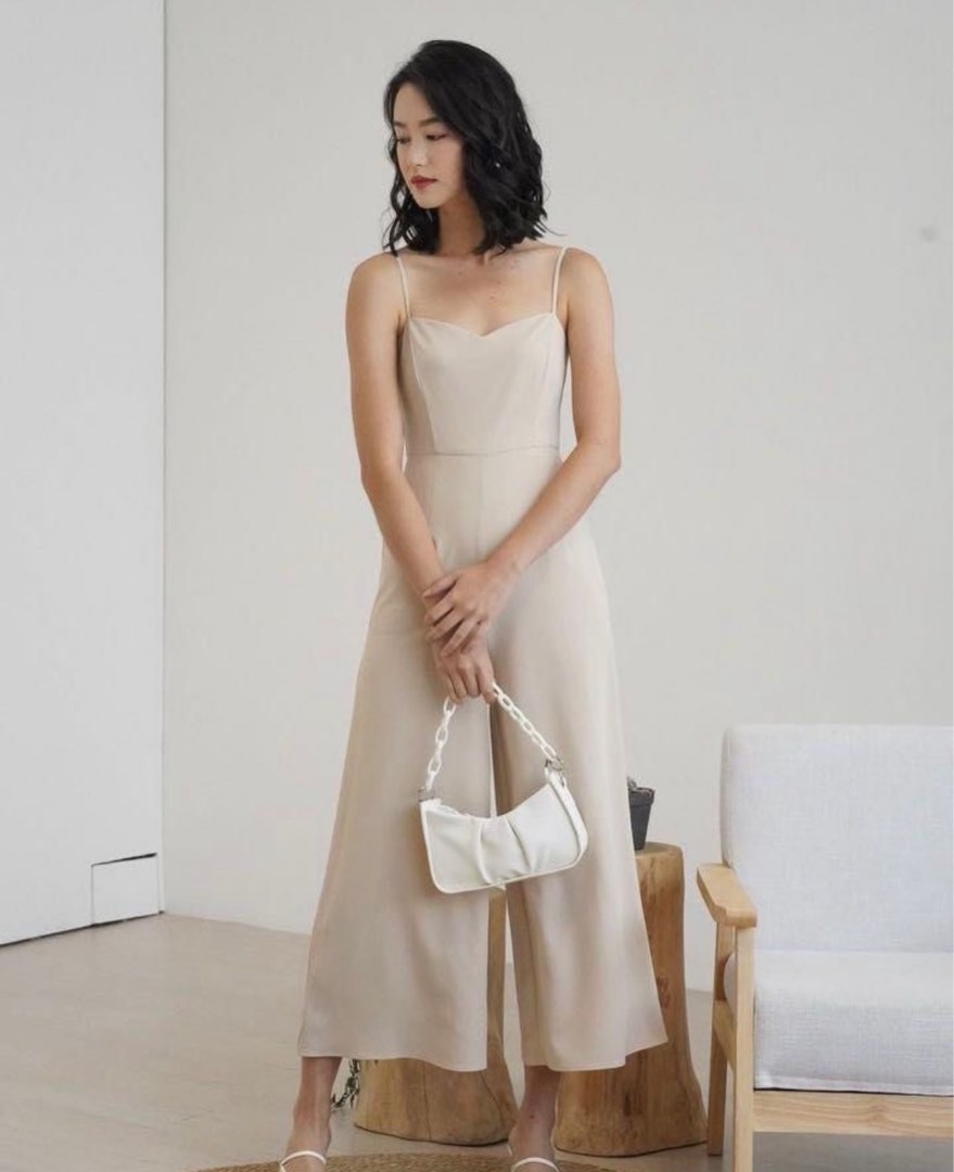 Mikayla Isla Jumpsuit in Sand, Women's Fashion, Dresses & Sets ...