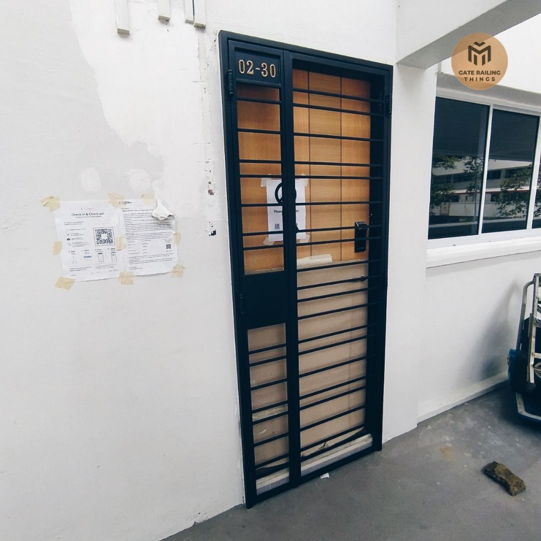 Mild Steel/Wrought Iron Gate/HDB door/Resale BTO Gate/Modern Gate ...