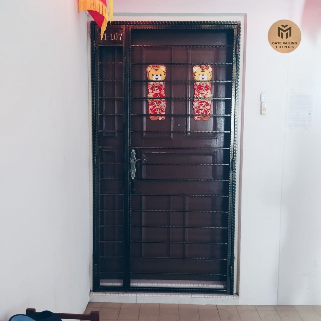 Mild Steel/Wrought Iron Gate/HDB door/Resale BTO Gate/Modern Gate ...