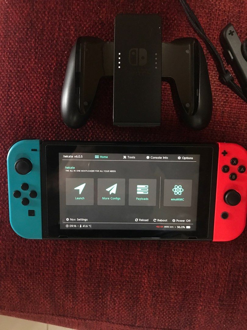 Modded Nintendo Switch 128/256 GB storage options. Retrogame machine ...
