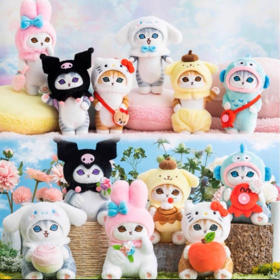 MOFUSAND Cats SANRIO VERSION/ KEYCHAIN / PULSHIE, Hobbies & Toys, Toys ...