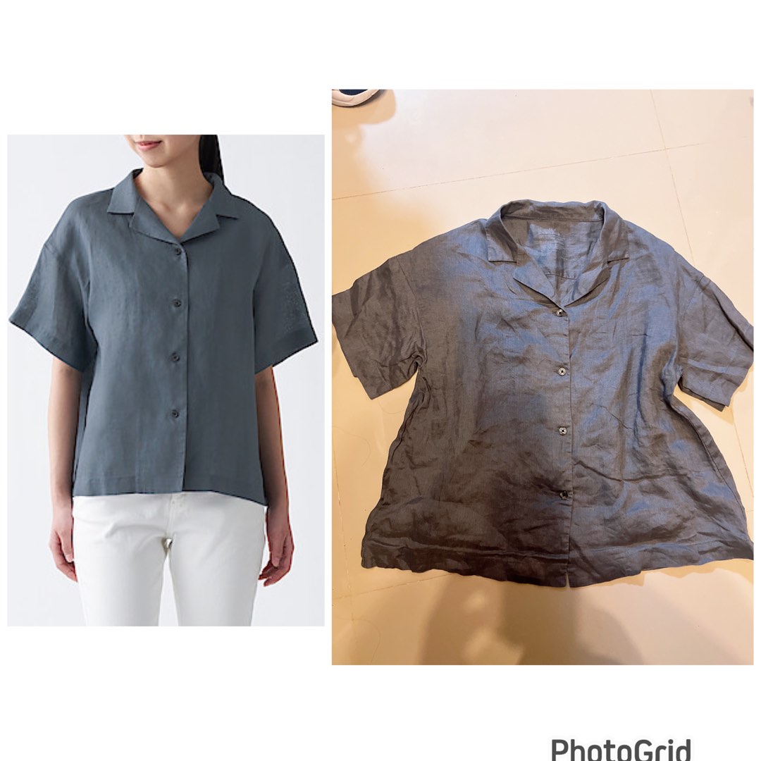 Muji Linen Top on Carousell