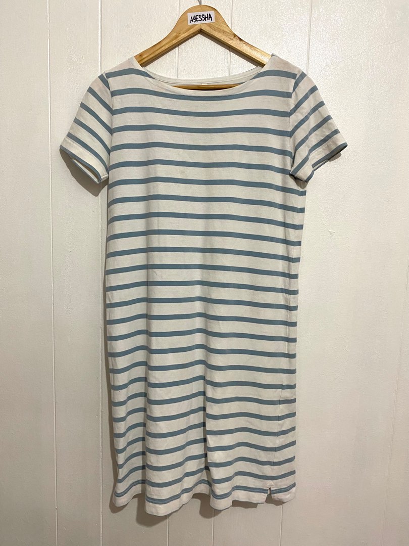 MUJI STRIPPED TSHIRT DRESS on Carousell