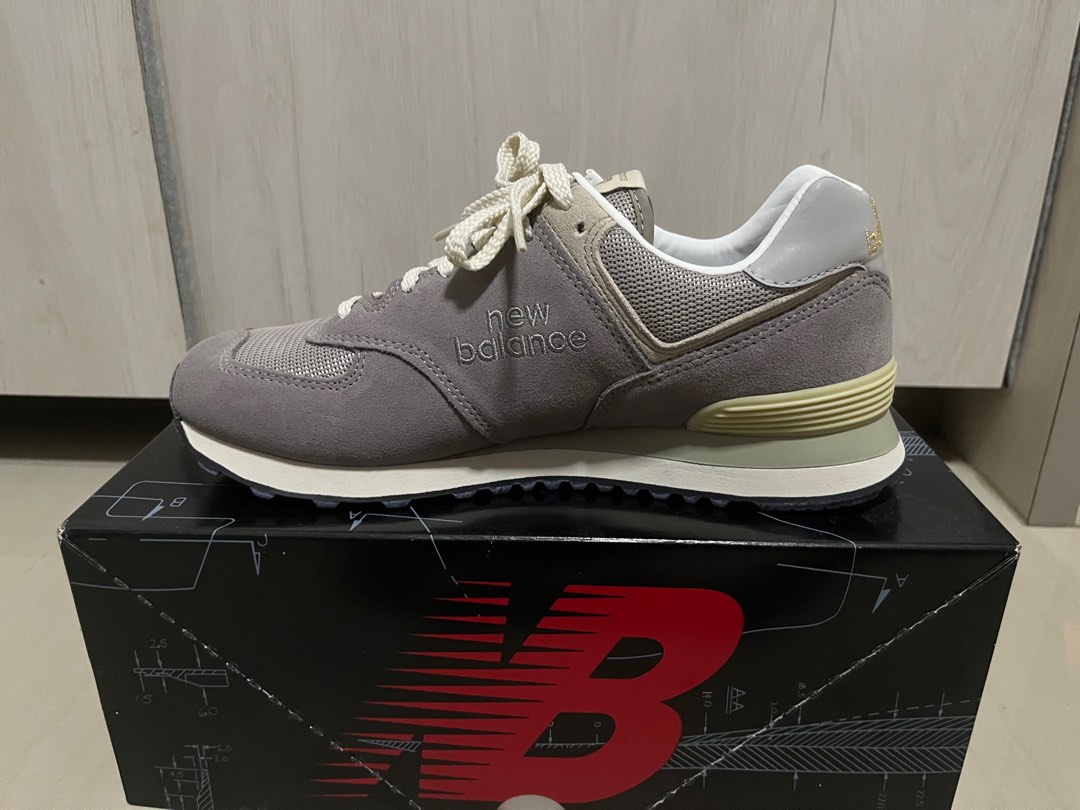 NEW BALANCE 574 GREY DAY (NO LOGO), Men's Fashion, Footwear, Sneakers ...