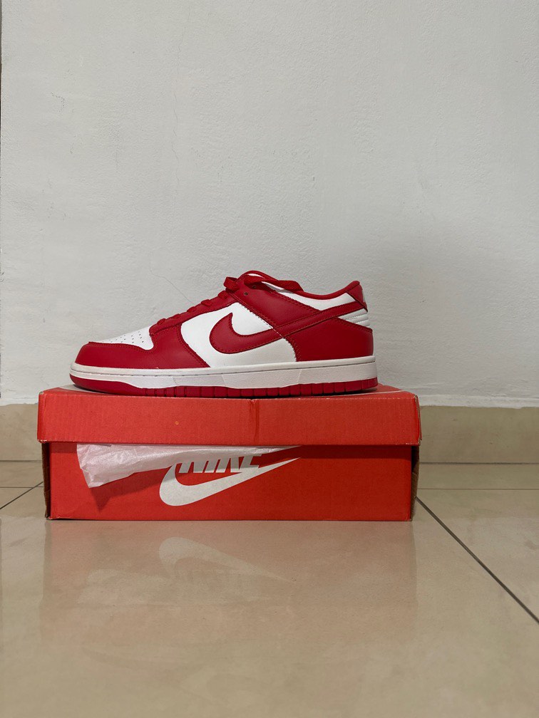 Nike Dunk Low University Red, Women's Fashion, Footwear, Sneakers on ...