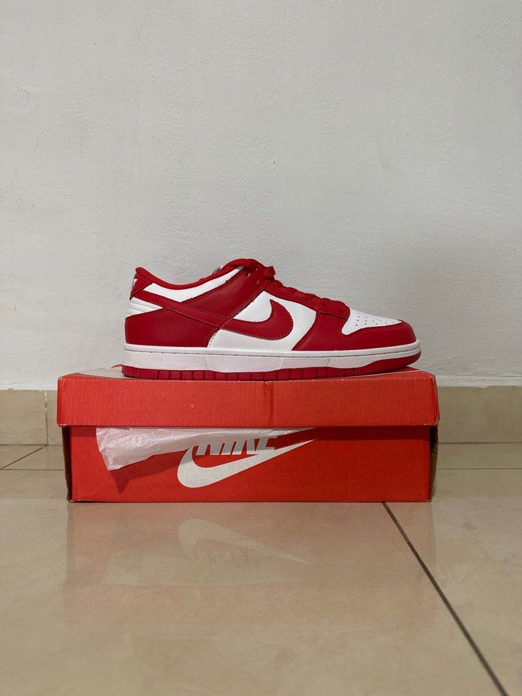 Nike Dunk Low University Red, Women's Fashion, Footwear, Sneakers on ...