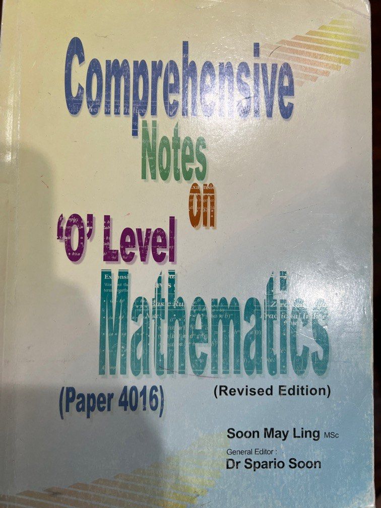 O Level Math Notes, Hobbies & Toys, Books & Magazines, Assessment Books ...