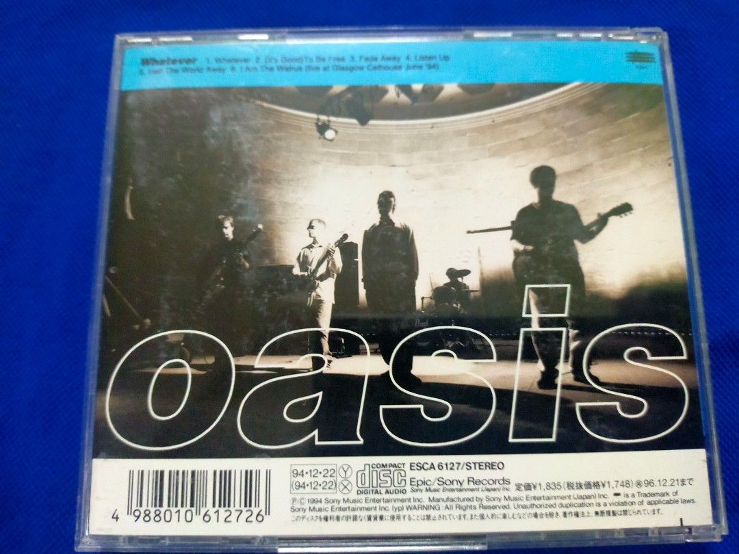 Oasis - Whatever, Hobbies & Toys, Music & Media, CDs & DVDs on Carousell
