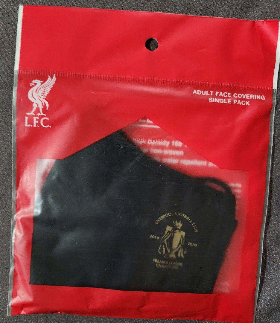 Official Liverpool champions reusable face mask, Health & Nutrition ...