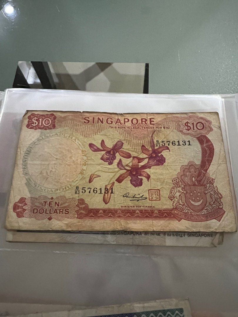Old note Orchid Series $10, Hobbies & Toys, Memorabilia & Collectibles ...