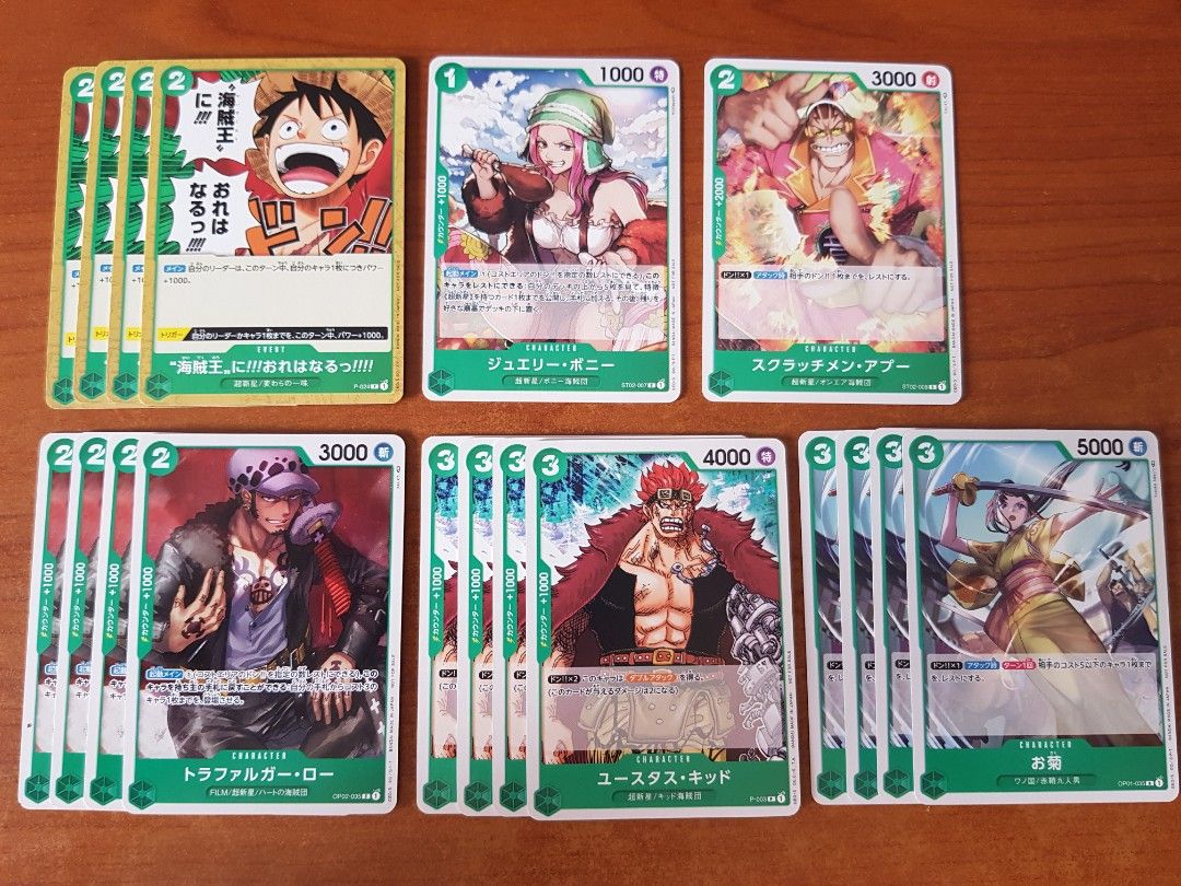 One Piece TCG - Green Promo Cards, Hobbies & Toys, Toys & Games on ...