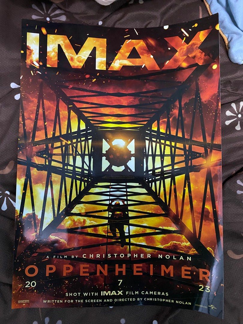 Oppenheimer IMAX Poster, Hobbies & Toys, Collectibles & Memorabilia ...