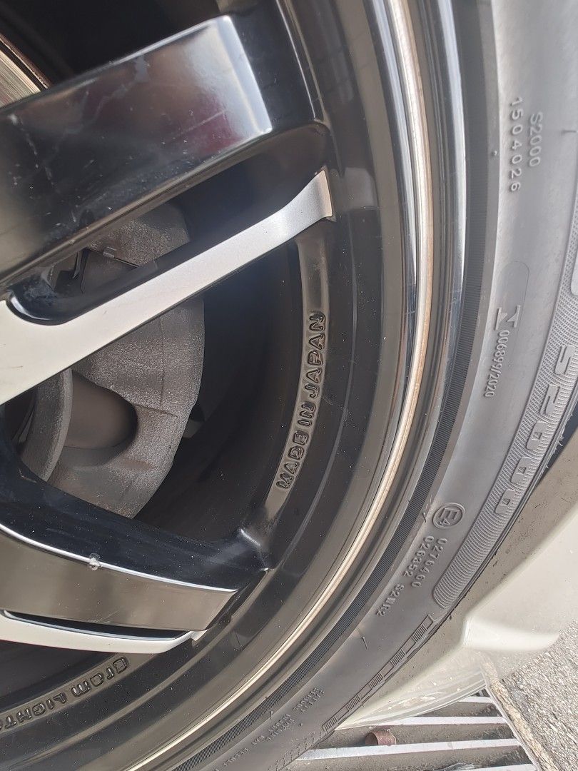Original Japan Rays Rim, Car Accessories, Tyres & Rims on Carousell