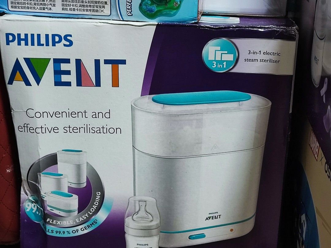 Philips Advent 3-in-1 electric steam sterilizer, Babies & Kids, Nursing ...