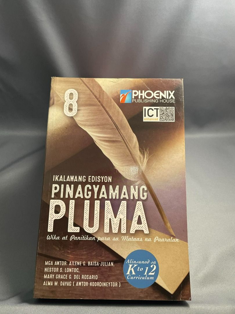 Pinagyamang Pluma 8 : Wika at Panitikan para sa mataas na Paaralan ...