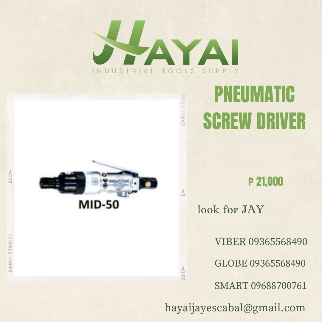 PNEUMATIC SCREW DRIVER, Commercial & Industrial, Construction Tools ...