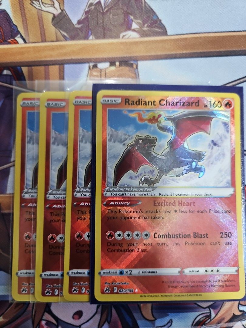 Pokemon Radiant Charizard, Hobbies & Toys, Toys & Games on Carousell
