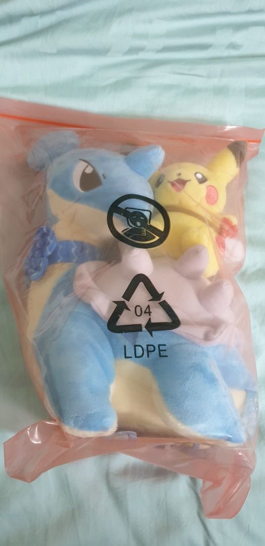 Pokemon Soft toy Pikachu riding Lapras, Hobbies & Toys, Toys & Games on ...