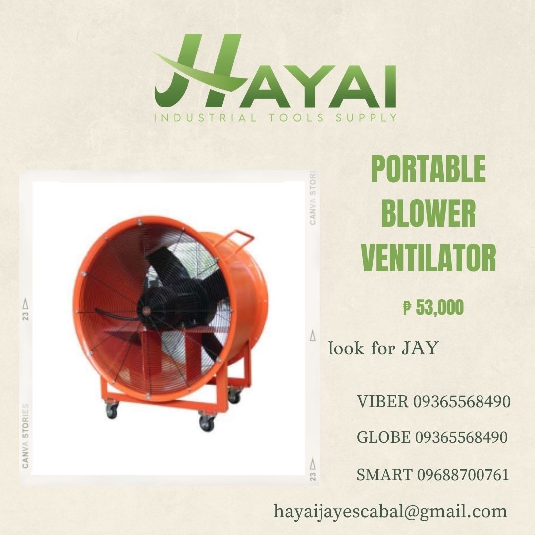 PORTABLE BLOWER VENTILATOR, Commercial & Industrial, Construction Tools ...