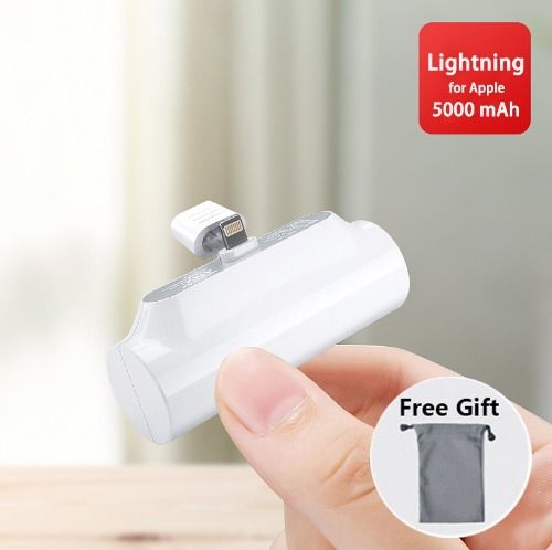 Power Bank Mini Portable Charger Wireless Fast Charging Capsule ...