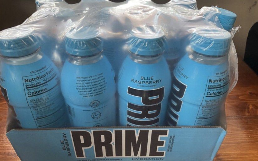 Prime blue raspberry, Food & Drinks, Beverages on Carousell