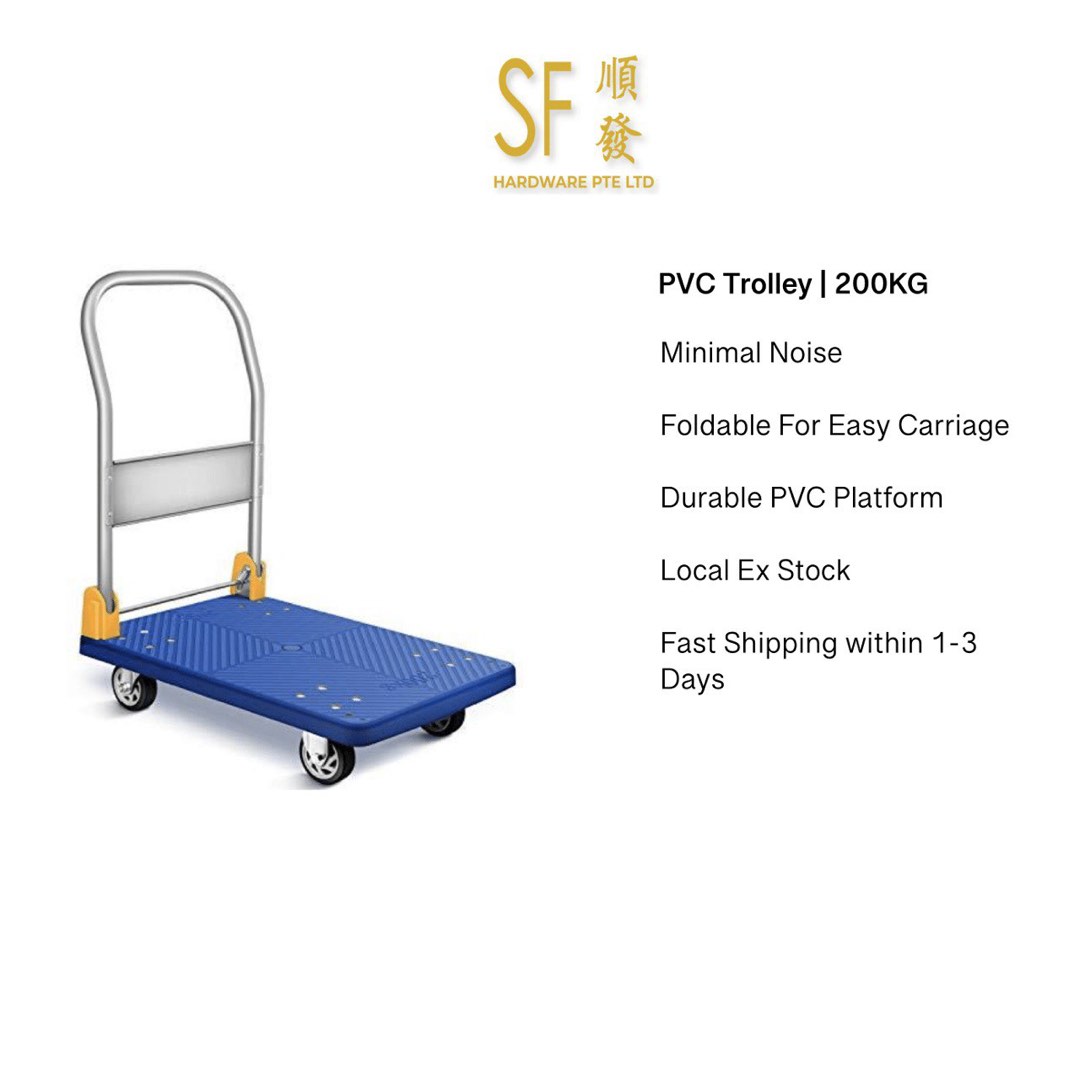PVC Trolley | 200KG, Furniture & Home Living, Home Improvement ...