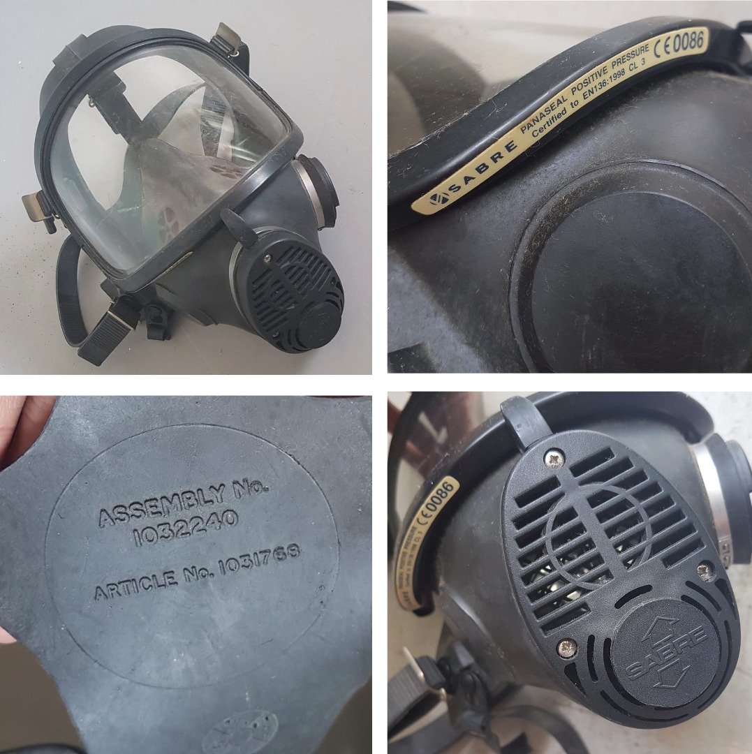Rare Collectibles, Sabre Safety Panaseal Positive Pressure Face Mask ...