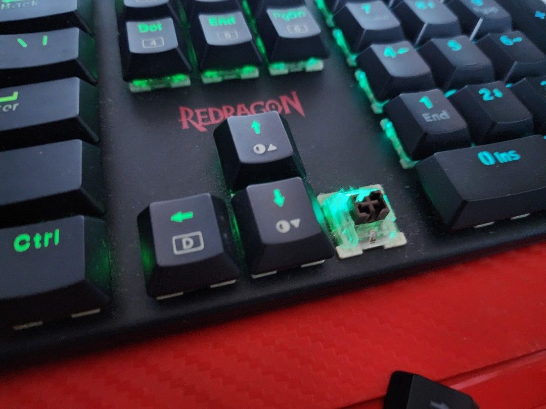 Red Dragon Shrapnel mechanical keyboard low profile, Computers & Tech ...