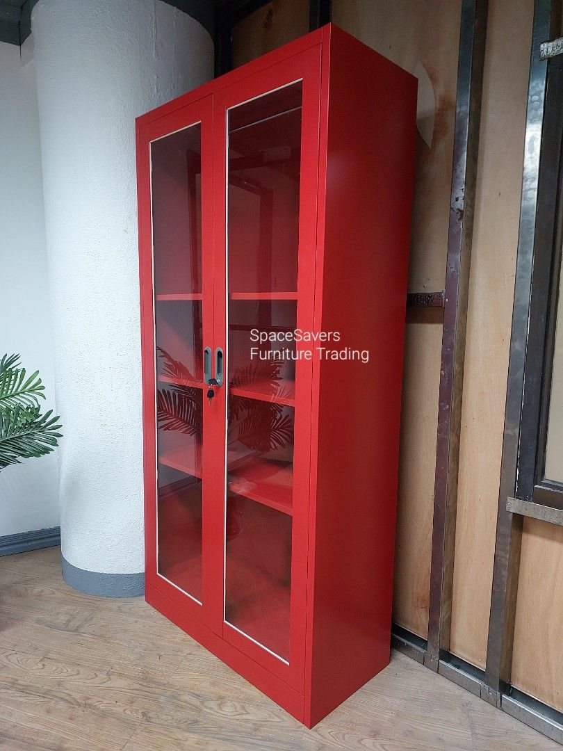 RED Fireman's Steel Cabinet, Furniture & Home Living, Furniture ...