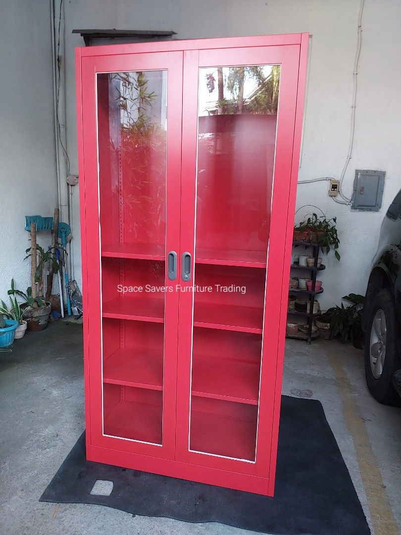RED Fireman's Steel Cabinet, Furniture & Home Living, Furniture ...