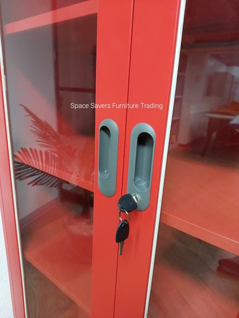 RED Fireman's Steel Cabinet, Furniture & Home Living, Furniture ...
