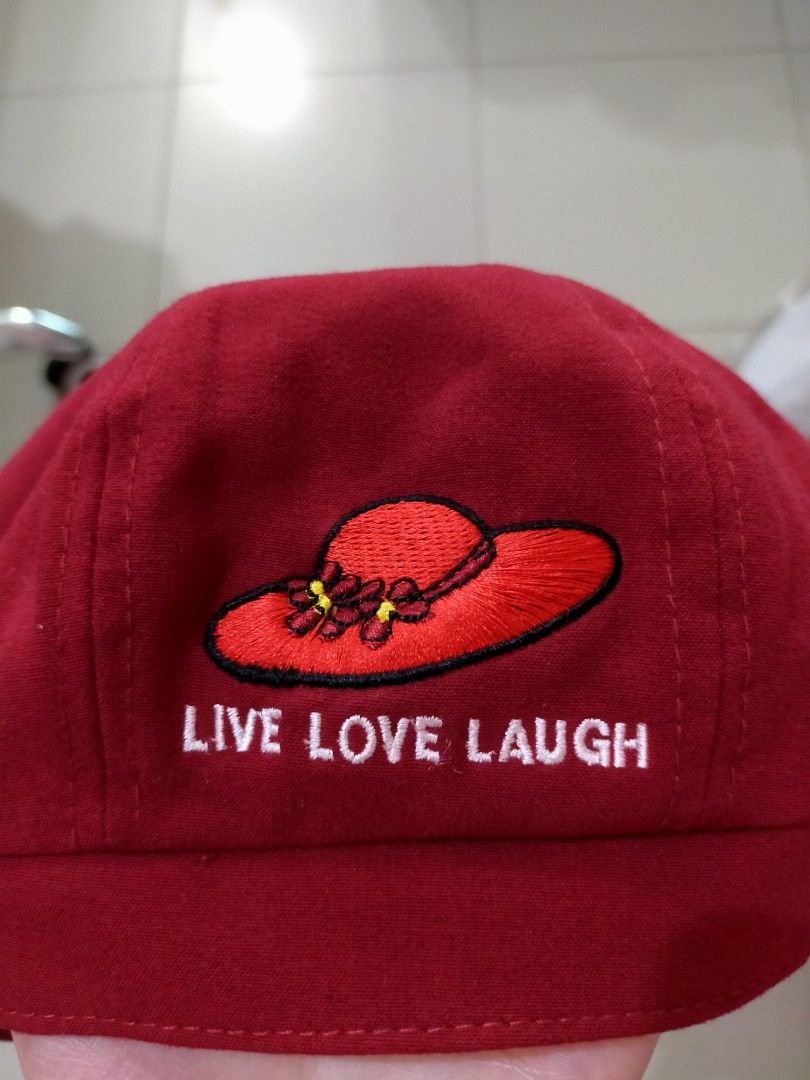 Red messenger boy hat on Carousell
