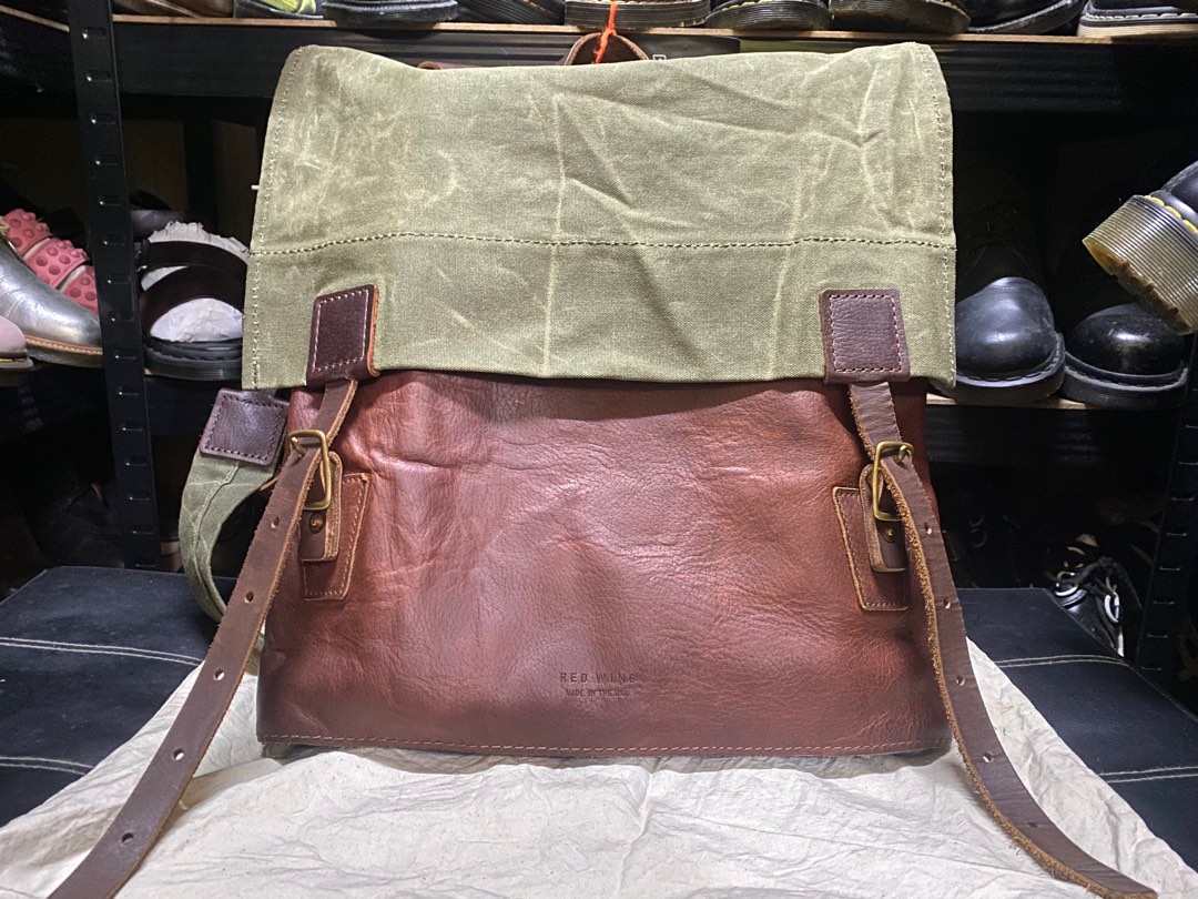 Red Wing Two way backpack, Luxury, Bags & Wallets on Carousell