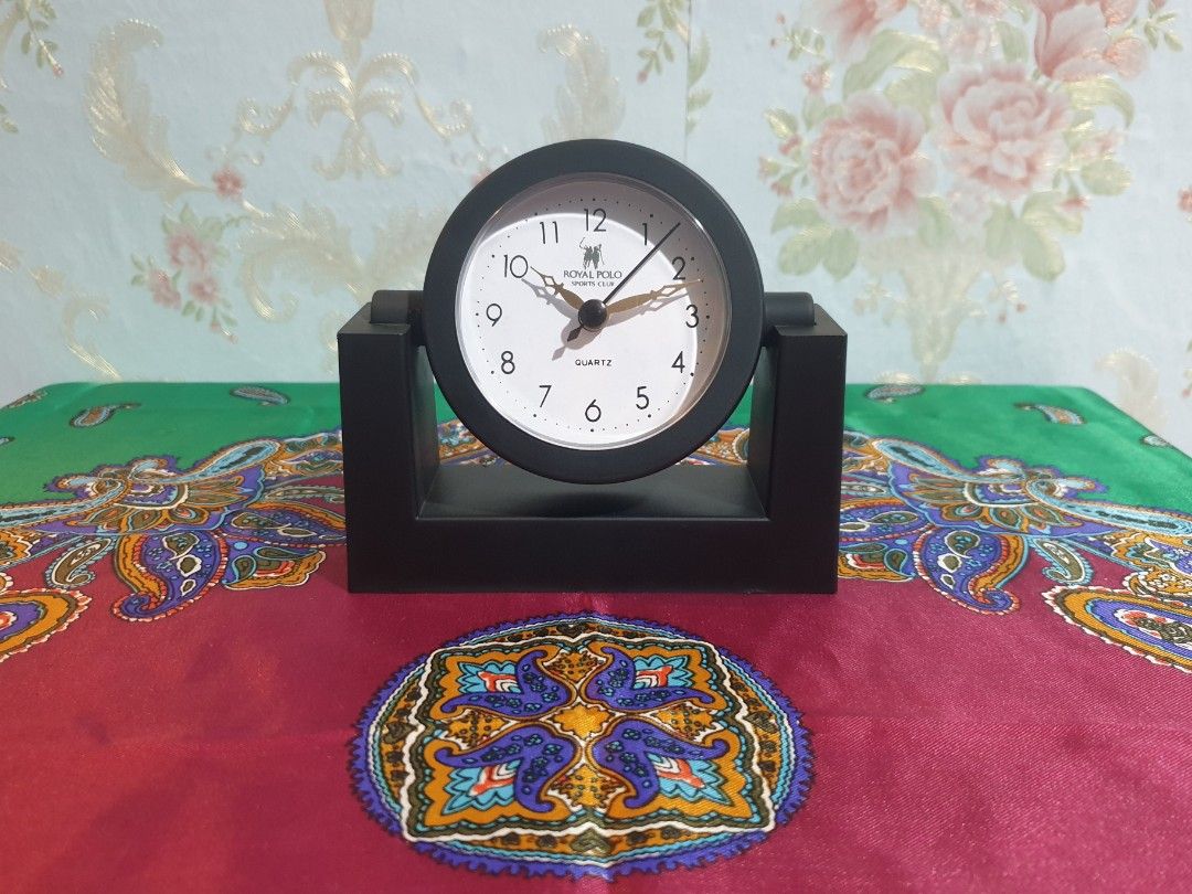 Royal Polo Desk Clock, Furniture & Home Living, Home Decor, Clocks on ...