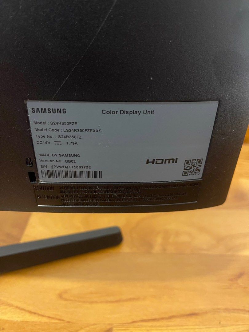 Samsung 24 inch LED computer monitor model S24R350FZE, Computers & Tech ...