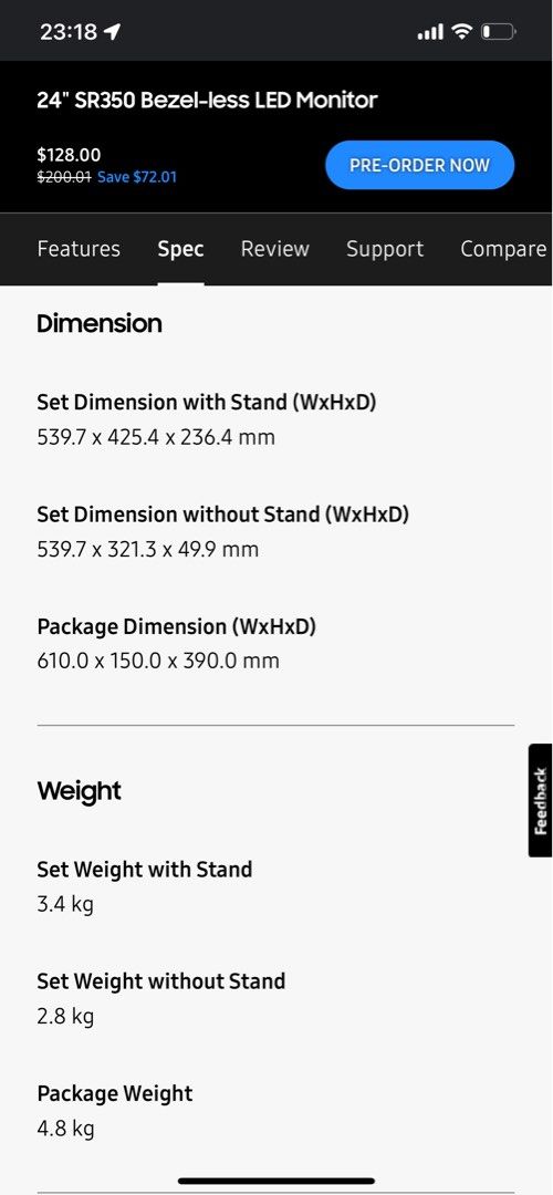 Samsung 24 inch LED computer monitor model S24R350FZE, Computers & Tech ...