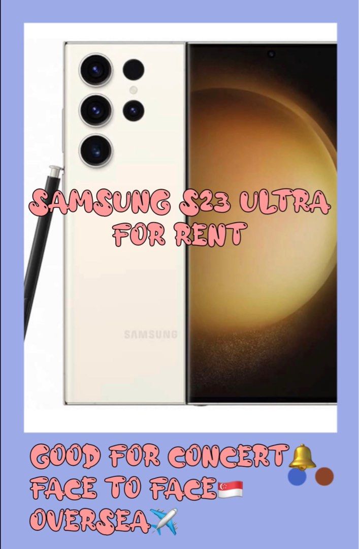 Samsung S23 Ultra Rent concert necessities, Mobile Phones & Gadgets ...