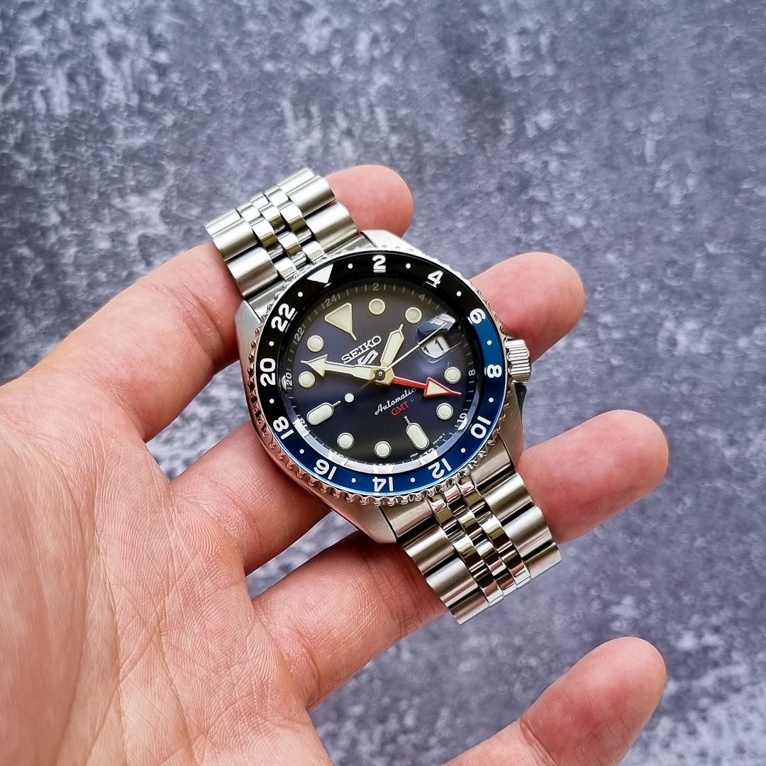 Seiko SSK003 GMT Blueberry, Men's Fashion, Watches & Accessories ...