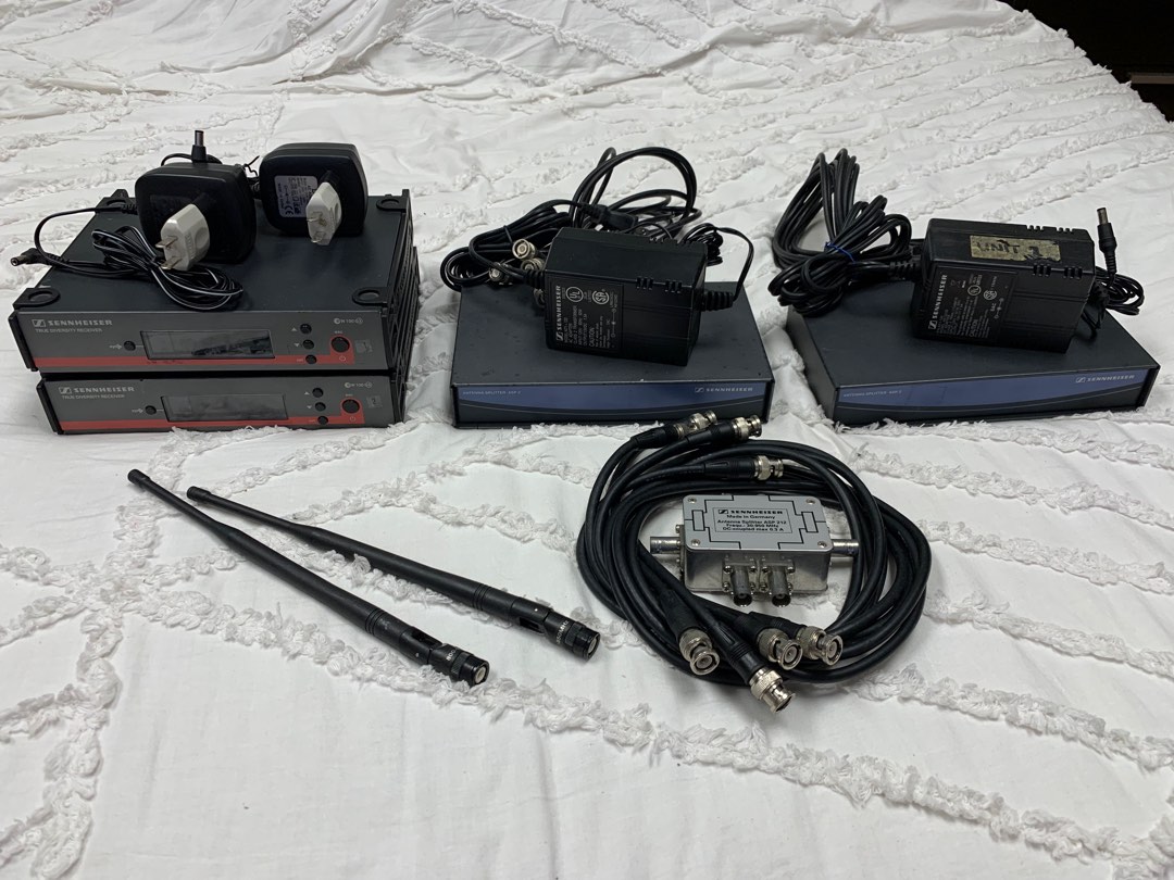 Sennheiser Microphone Receiver and Antenna Splitter Transmitter on ...