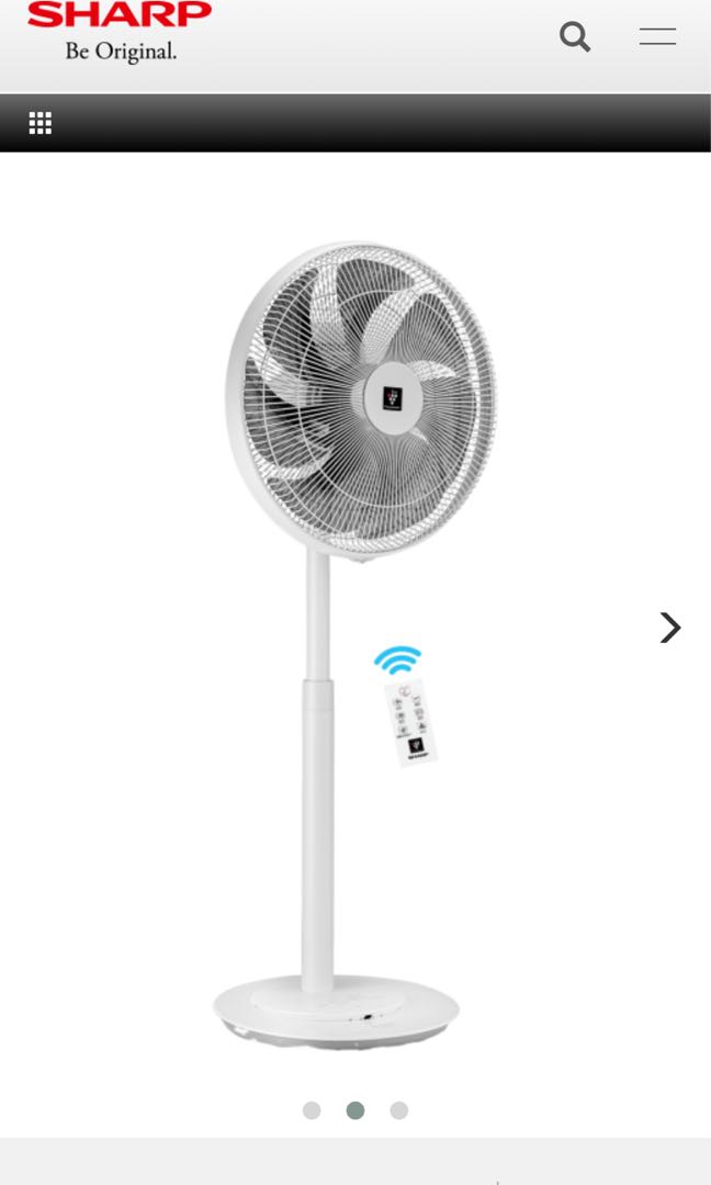 Sharp standing fan (with remote), Furniture & Home Living, Lighting ...