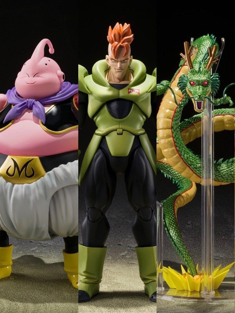 S.H.Figuarts ANDROID 16 17 18 shenron majin boo -Exclusive Edition sdcc ...